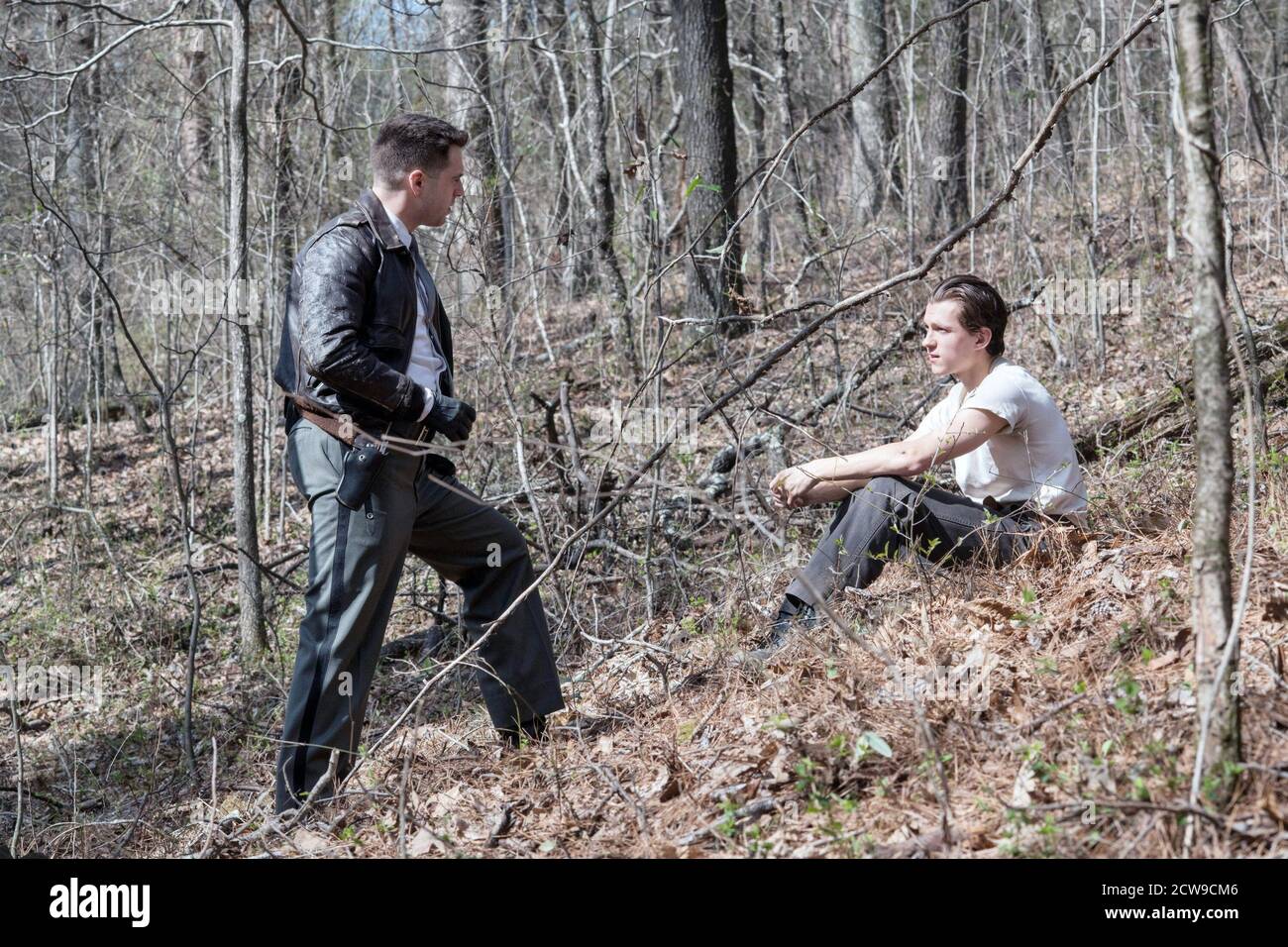 THE DEVIL ALL THE TIME, from left: Sebastian Stan, Tom Holland, 2020 ...