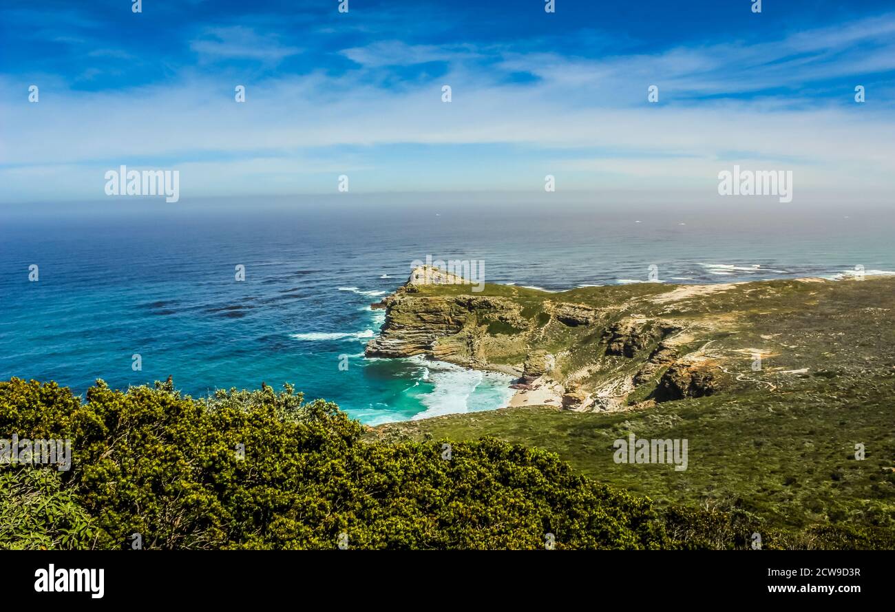 Cape Town tourism , cape of good hope alone Atlantic ocean Stock Photo ...