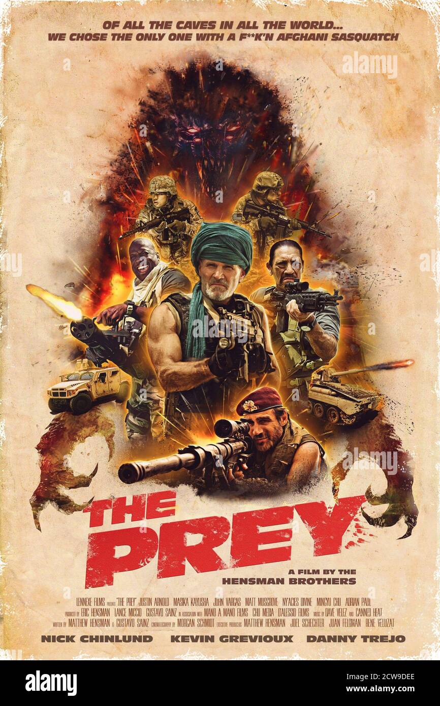 THE PREY: LEGEND OF KARNOCTUS, US poster, top 2 from left: Mingyu Chu ...