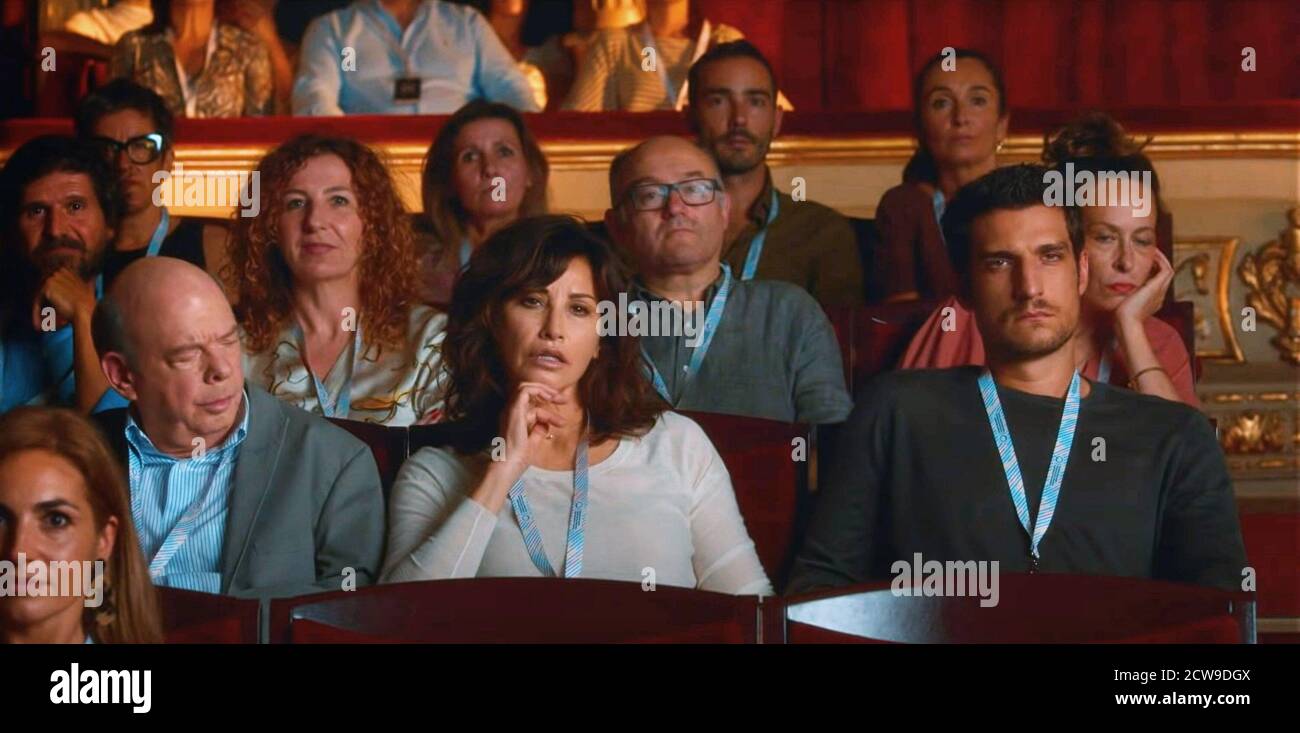 RIFKIN S FESTIVAL, from left: Wallace Shawn, Gina Gershon, Louis Garrel ...