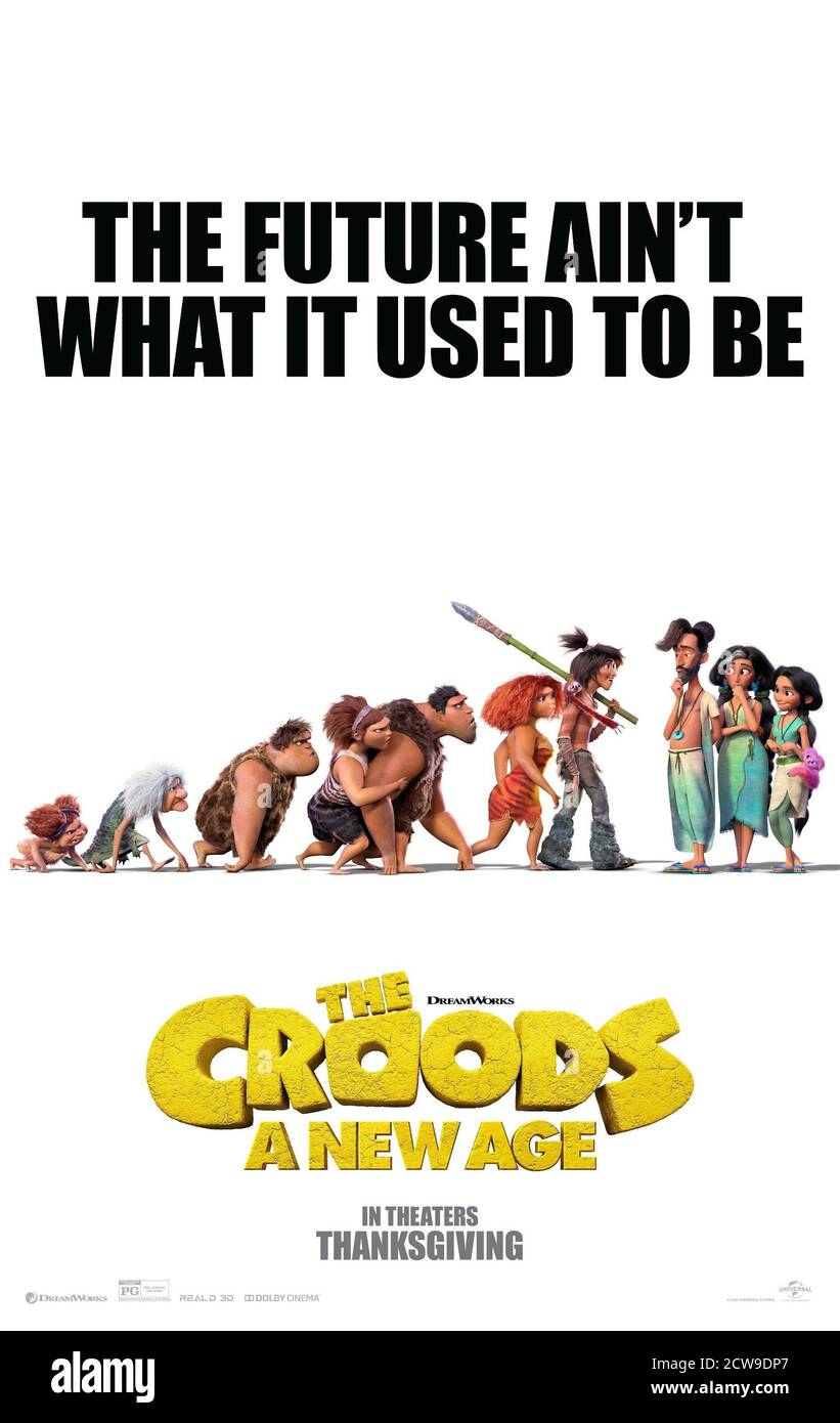 THE CROODS: A NEW AGE, (aka THE CROODS 2), US advance poster, from left ...