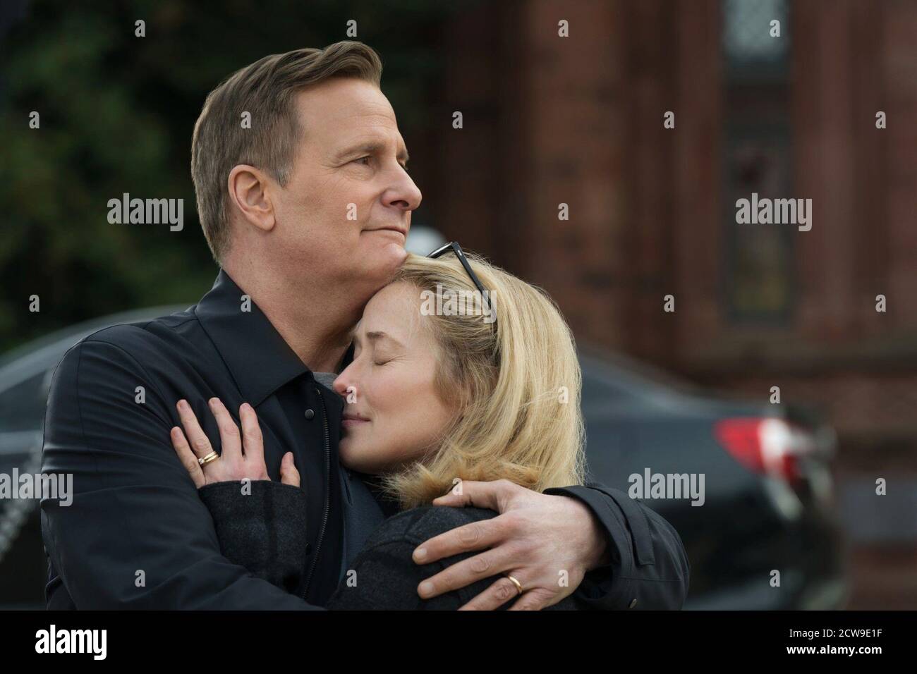 THE COMEY RULE, from left: Jeff Daniels as James Comey, Jennifer Ehle ...