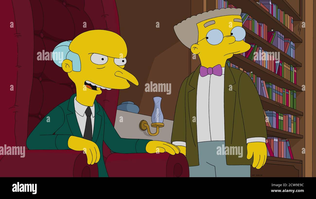 THE SIMPSONS, from left: Mr. Burns (voice: Harry Shearer), Smithers ...