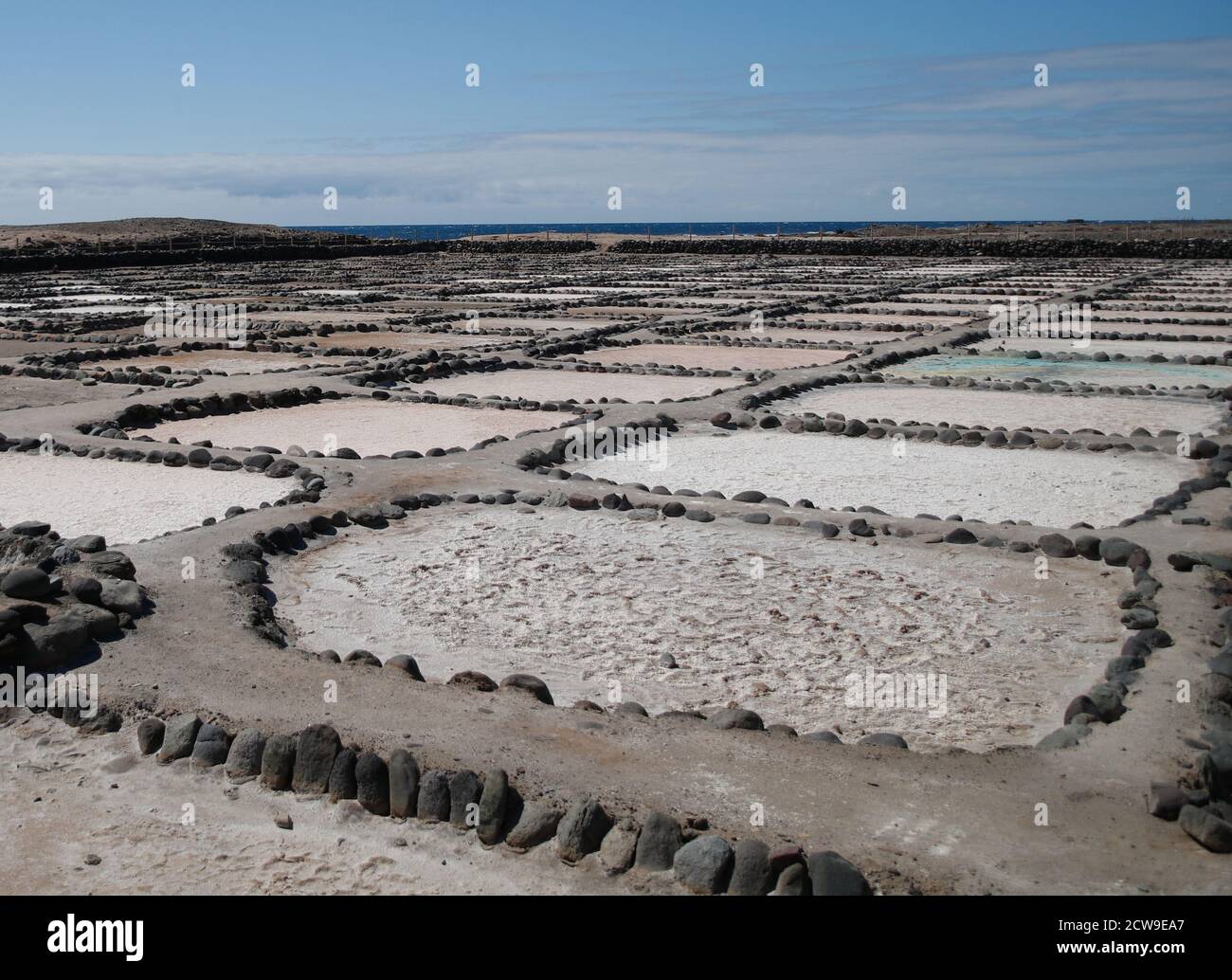 Deposit of production of sea salt Stock Photo - Alamy
