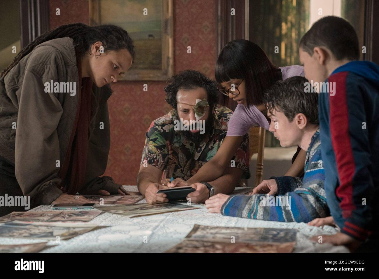 UTOPIA, from left: Sasha Lane, Desmin Borges, Ashleigh LaThrop, Dan ...