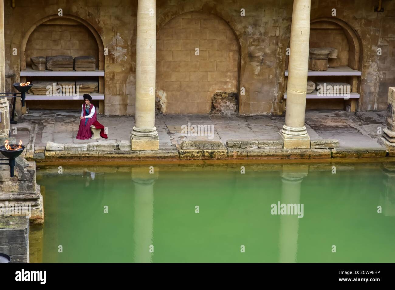 The Great Bath in Roman Baths, Bath, England Stock Photo - Alamy