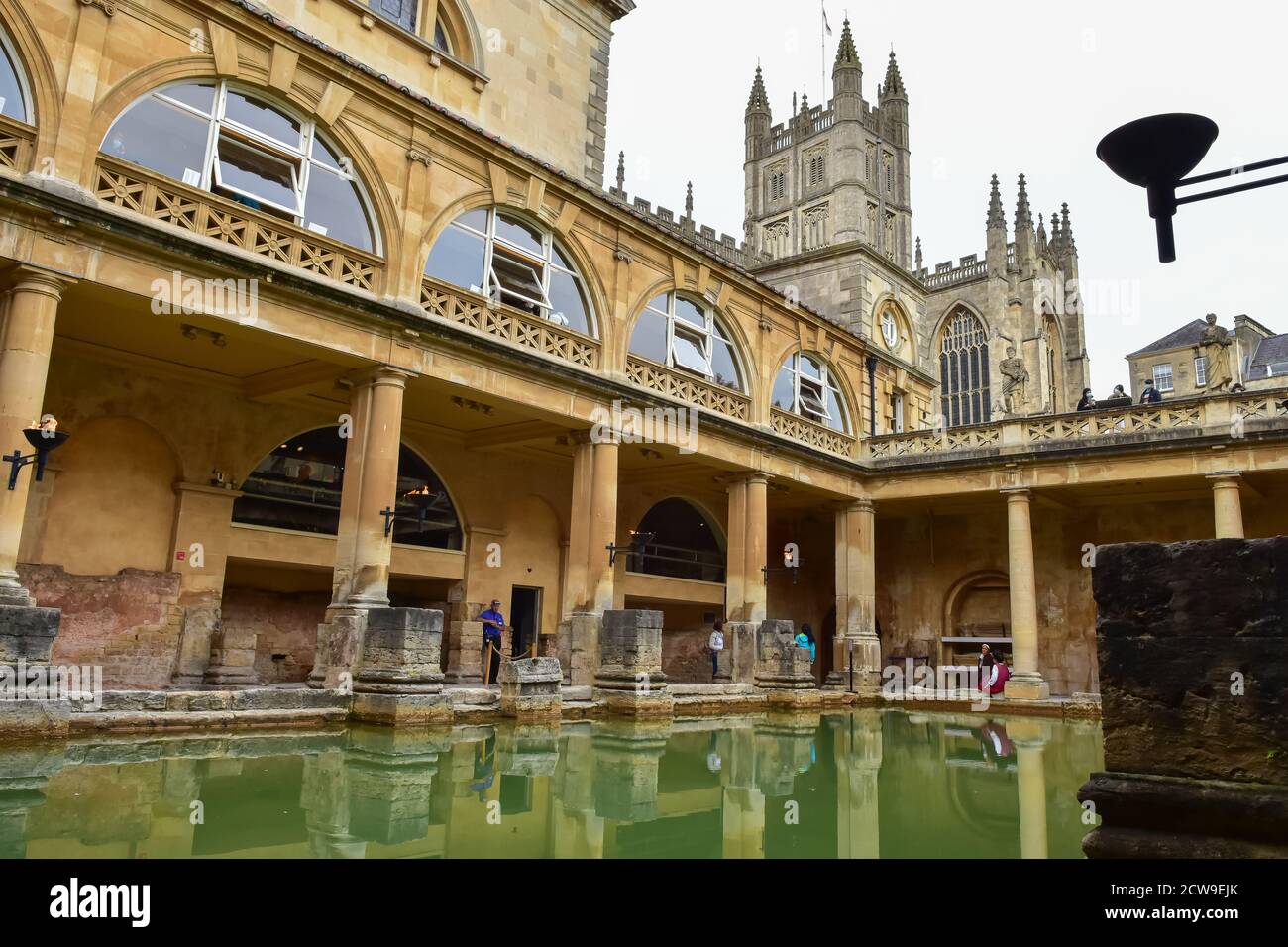 The Great Bath in Roman Baths, Bath, England Stock Photo - Alamy