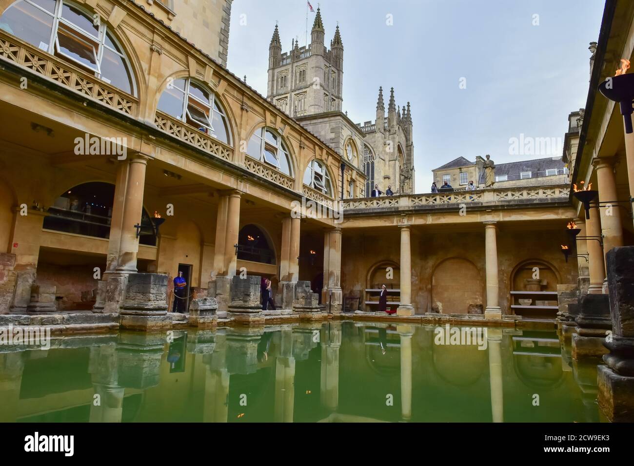 The Great Bath in Roman Baths, Bath, England Stock Photo - Alamy