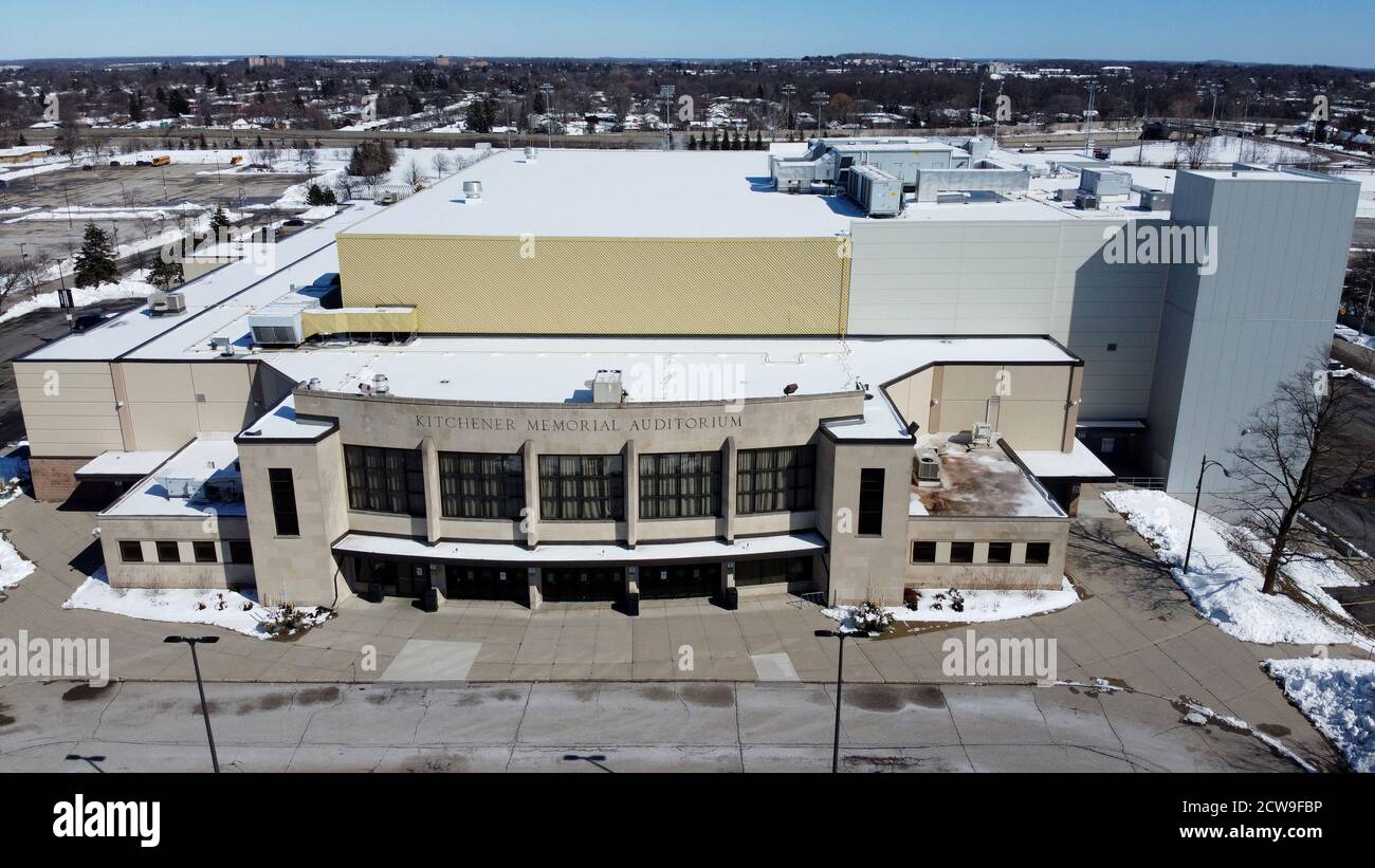 Kitchener Memorial Auditorium Aerial 2020 Stock Photo - Alamy
