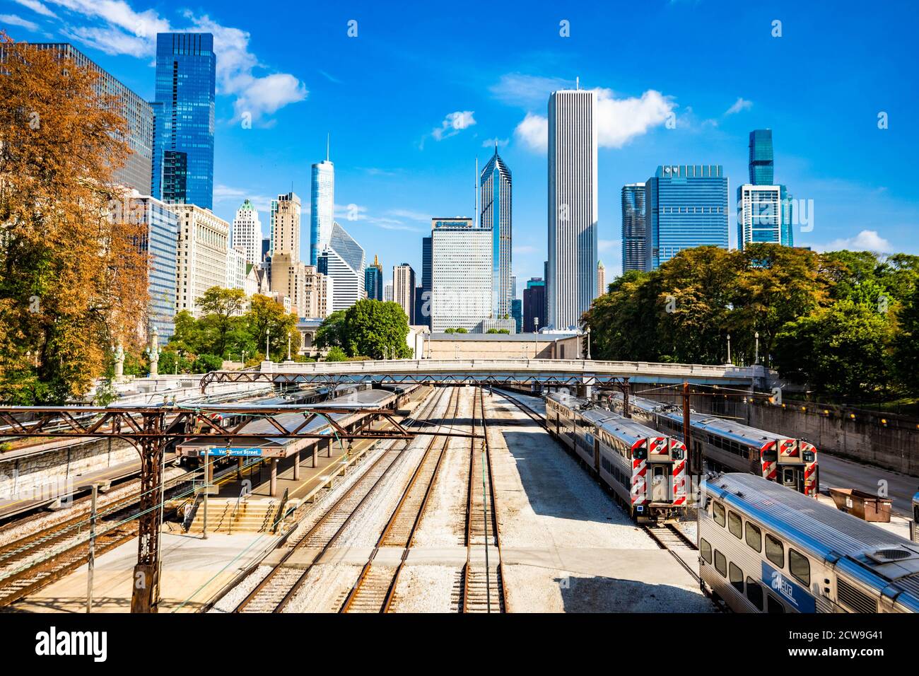 Chicago metro subway city transportation in midtown at day Stock Photo ...