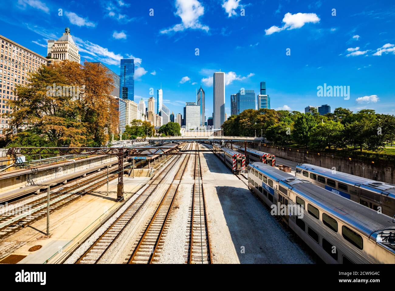 Chicago metro subway city transportation in midtown at day Stock Photo ...