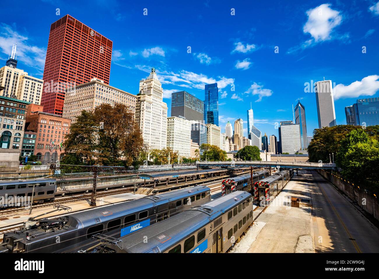 Chicago metro subway city transportation in midtown at day Stock Photo ...