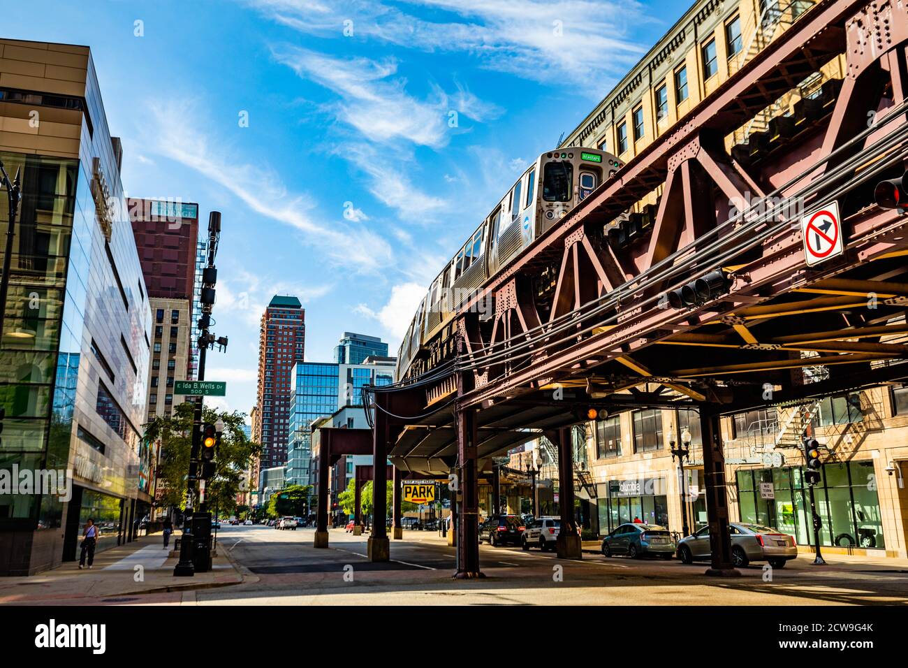 Chicago metro subway city transportation in midtown at day Stock Photo ...