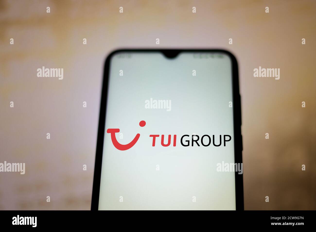 In this photo illustration the TUI Group (Touristik Union International ...