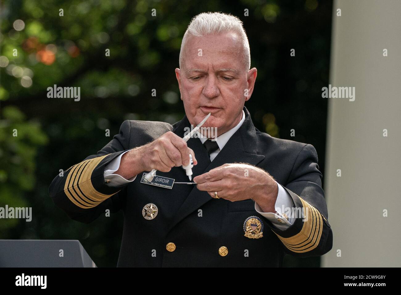 Pool testing by assistant hi-res stock photography and images - Alamy