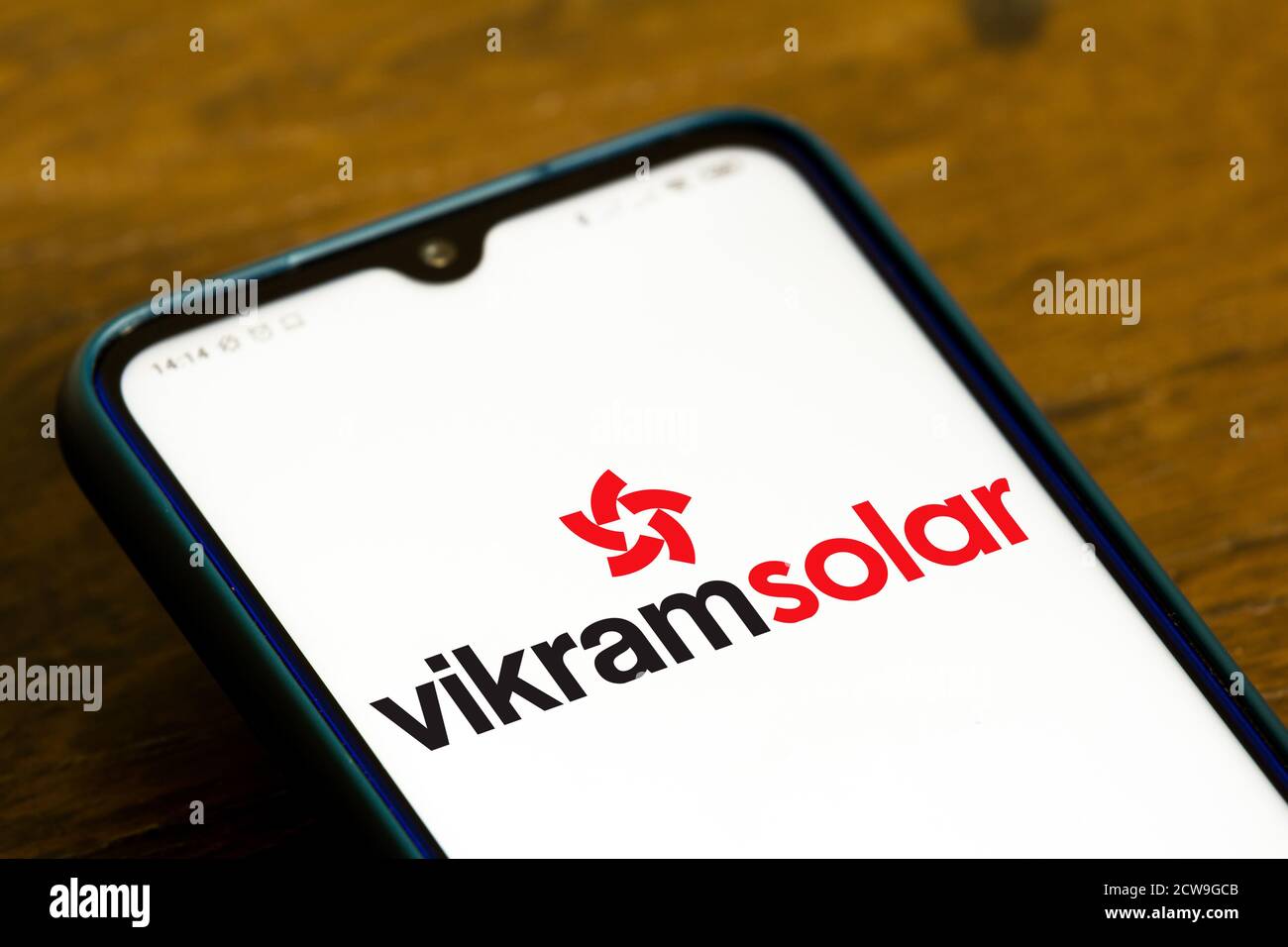 September 4, 2020, Brazil: In this photo illustration the Vikram Solar ...