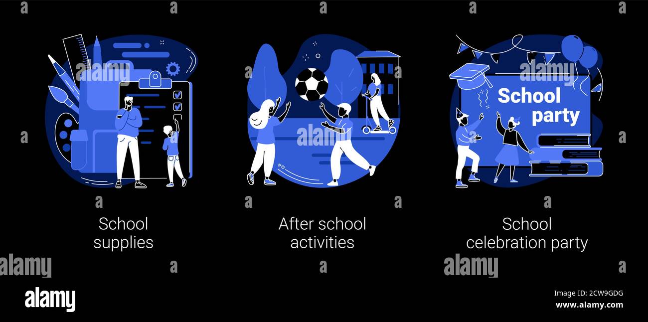 School year abstract concept vector illustrations Stock Vector Image ...