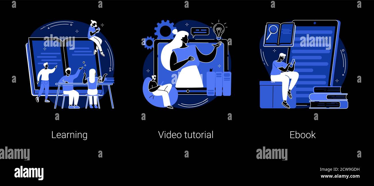 Education and training abstract concept vector illustrations Stock ...