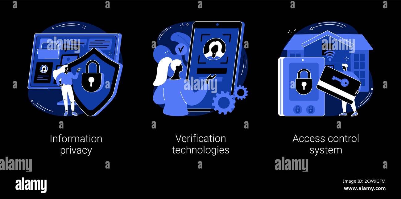 Digital security abstract concept vector illustrations Stock Vector ...