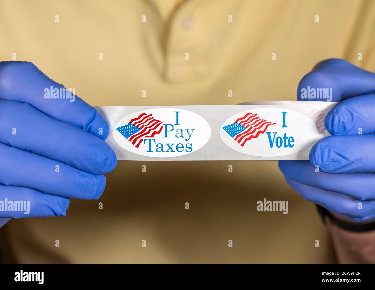 Campaign button tax hi-res stock photography and images - Alamy