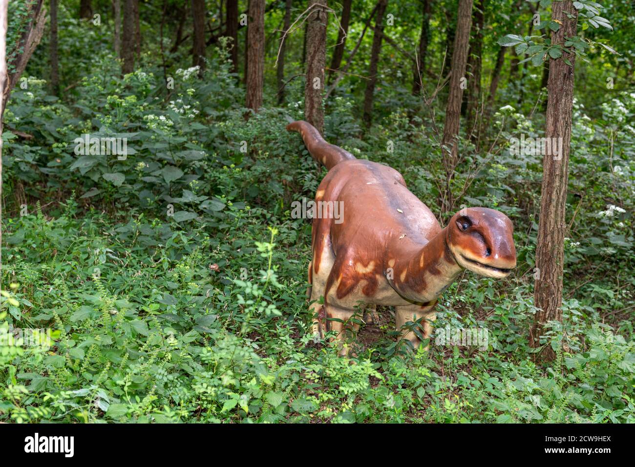Cave City Kentucky, USA 09-24-20 Dinosaur World is a great outdoor ...