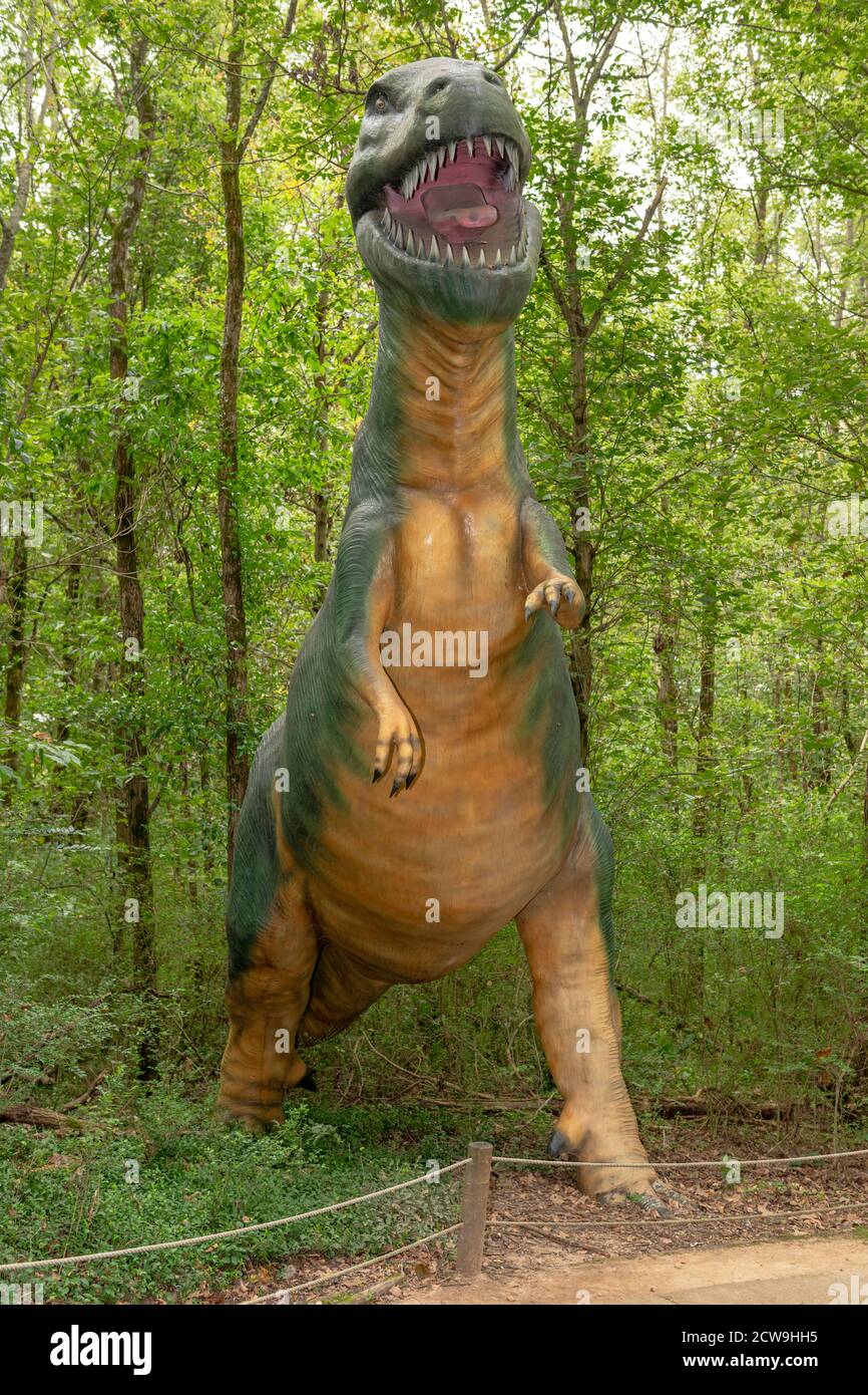 Cave City Kentucky, USA 09-24-20 Dinosaur World is a great outdoor ...