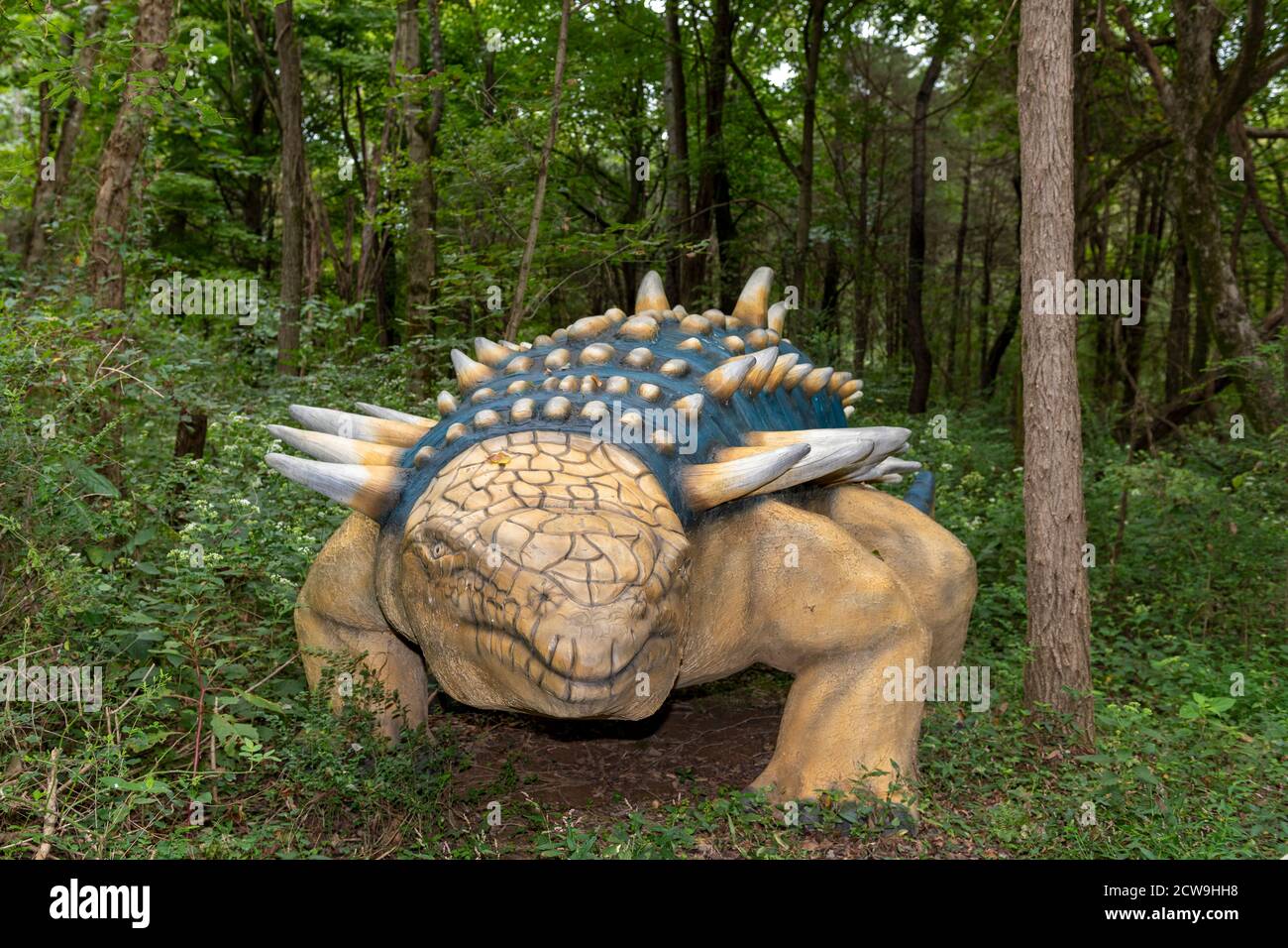 Cave City Kentucky, USA 09-24-20 Dinosaur World is a great outdoor ...