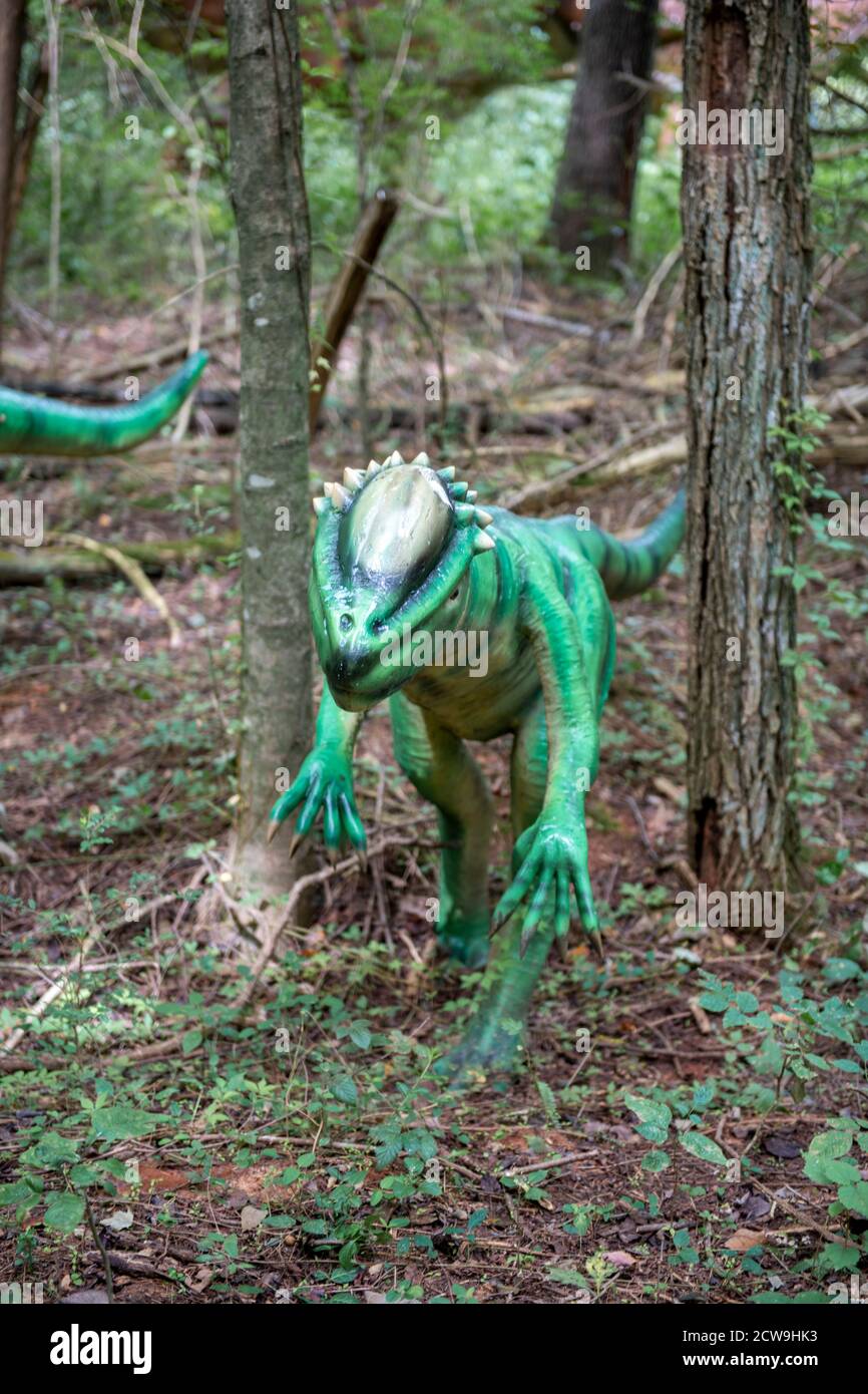 Cave City Kentucky, USA 09-24-20 Dinosaur World is a great outdoor ...