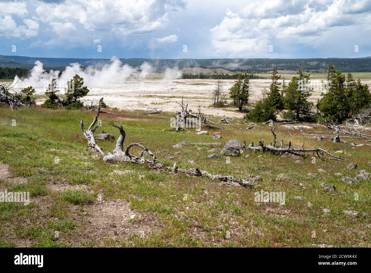 Volcanic tableland yellowstone national park hi-res stock photography ...