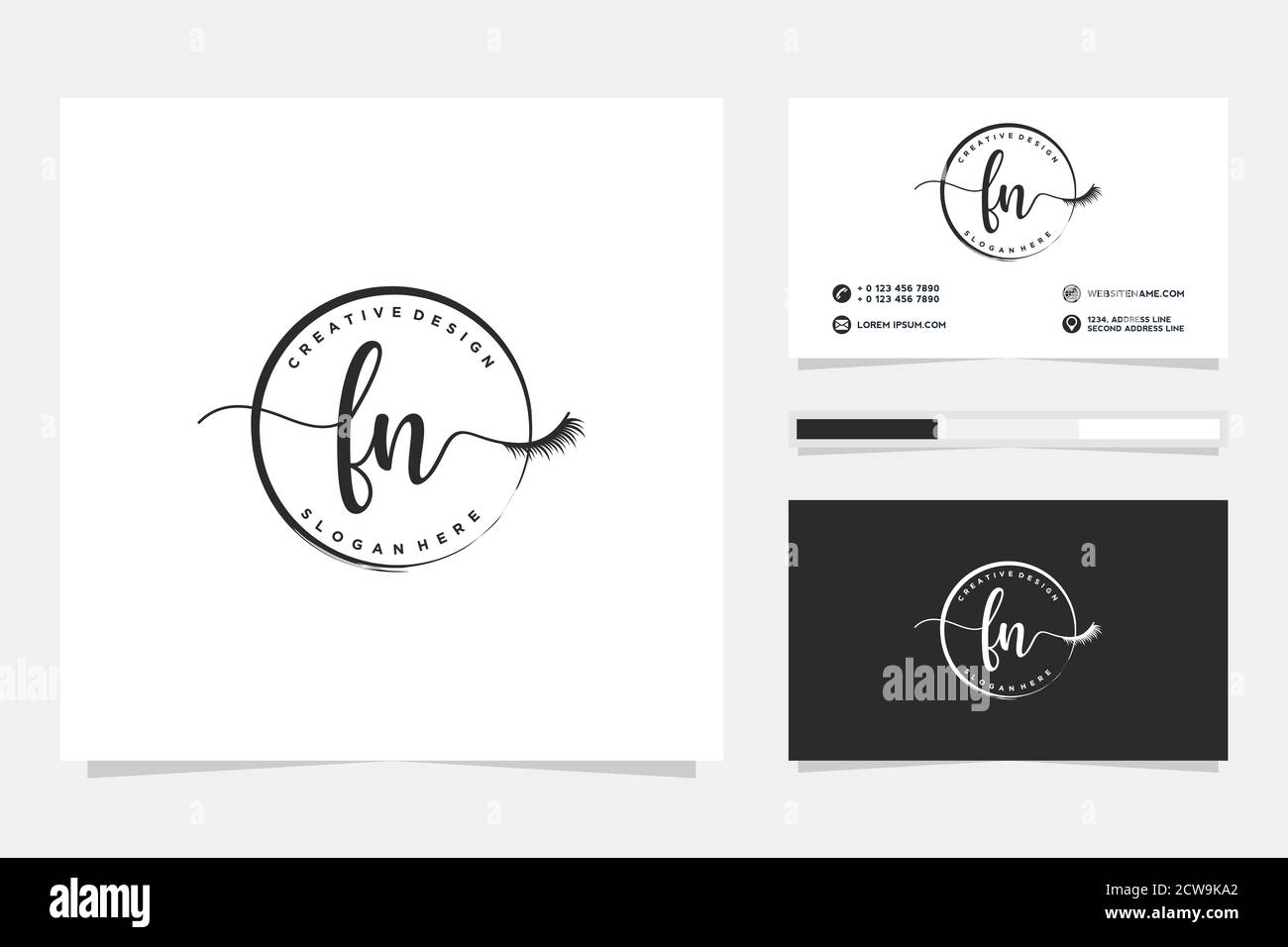 Fn minimal logo Stock Vector Images - Alamy