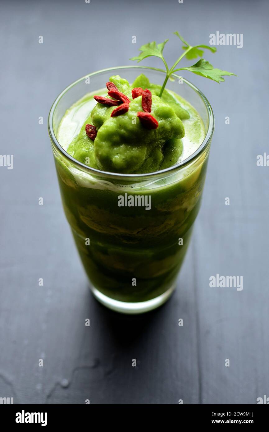 A selection of healthy beverages promoting wellness and clean eating ...