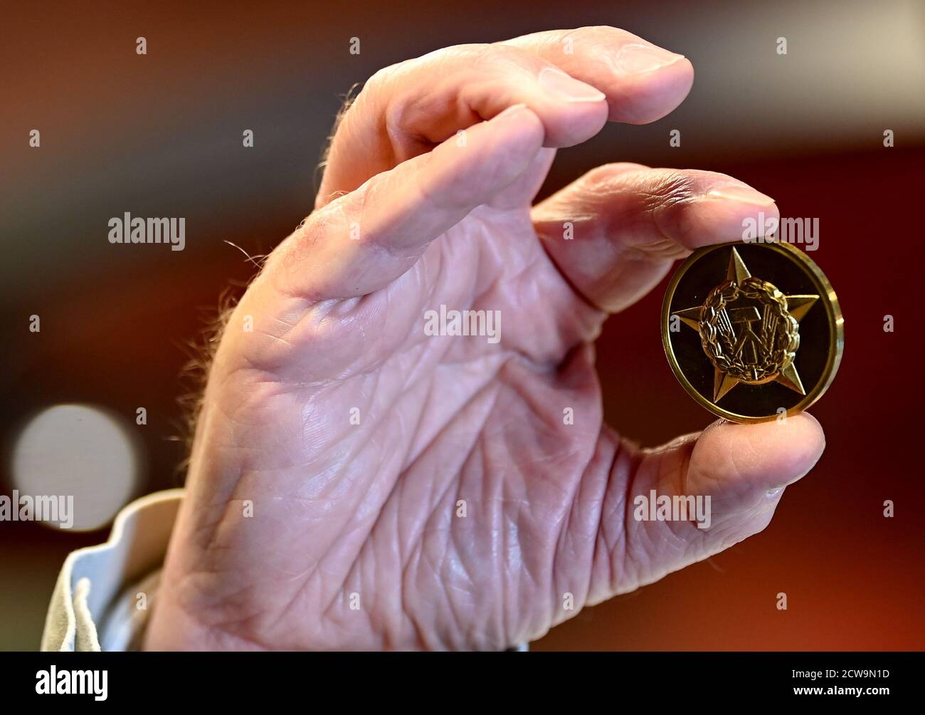 Berlin, Germany. 18th Sep, 2020. Stefan Wolle, historian, shows a ...