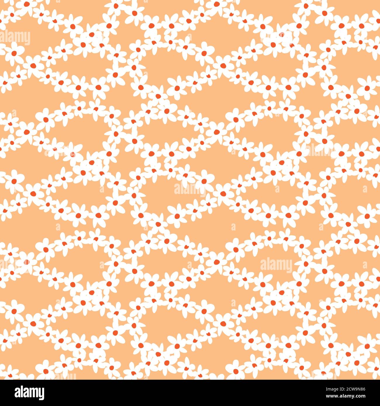 White flowers with yellow center Stock Vector Images - Alamy