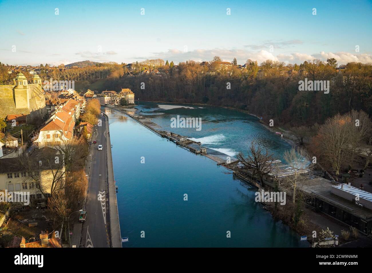 The beautiful old town of Bern at night Stock Photo - Alamy
