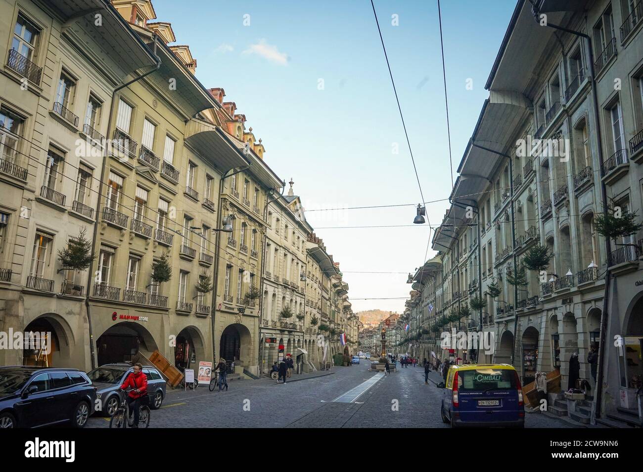 The beautiful old town of Bern at night Stock Photo - Alamy