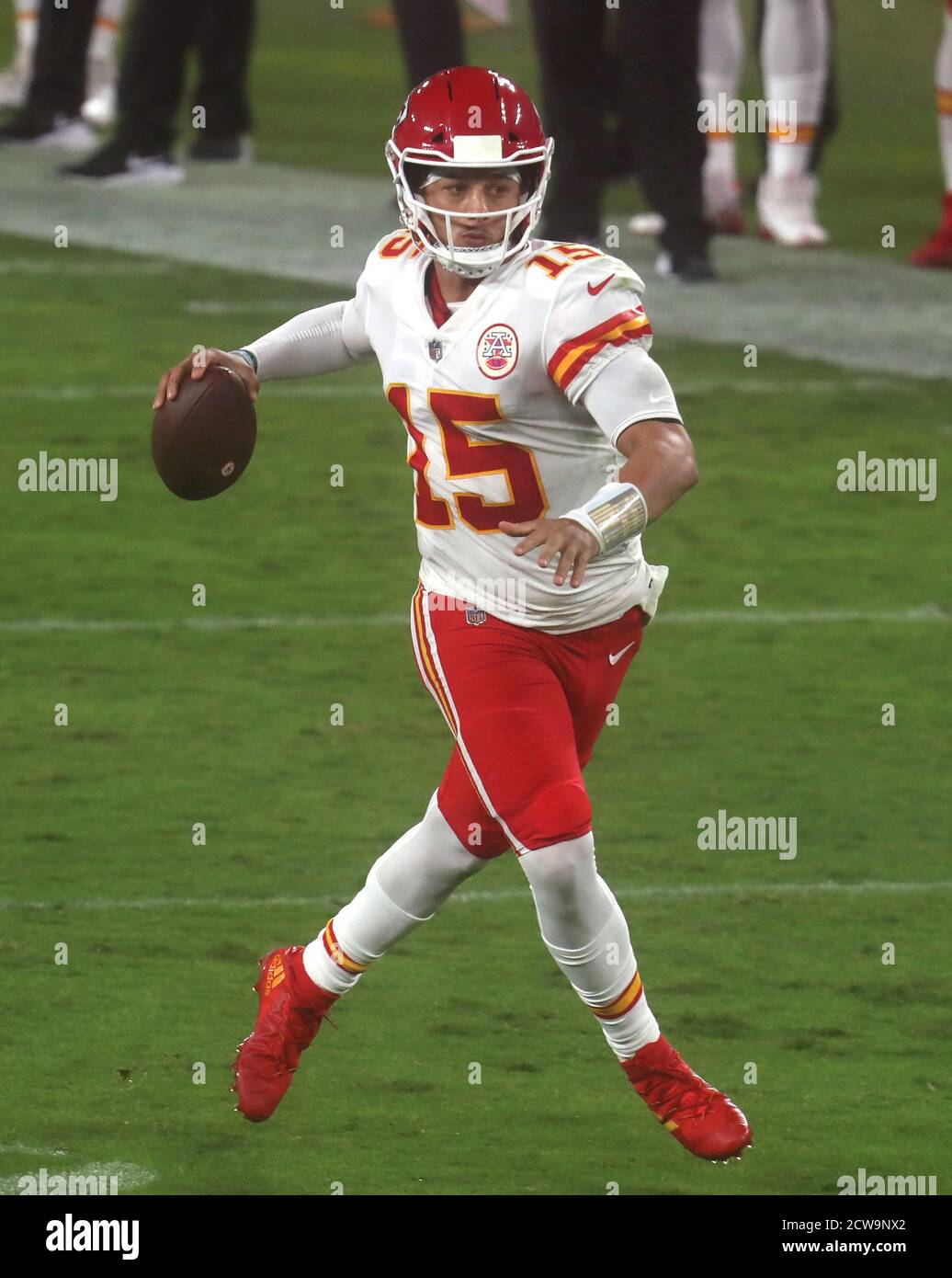 Kansas City Chiefs QB Patrick Mahomes (15) in action during a game ...