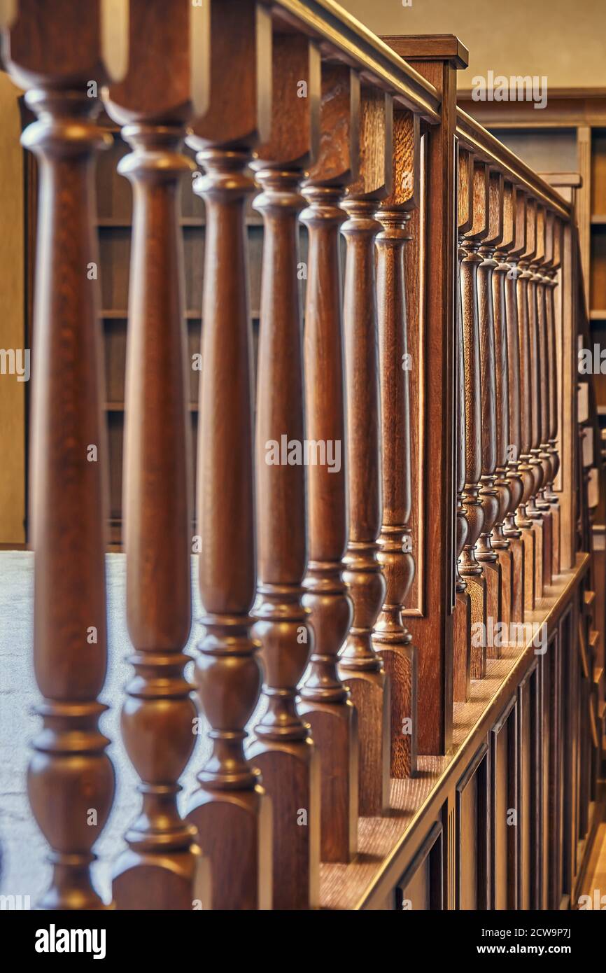 Vintage stair railing hi-res stock photography and images - Alamy