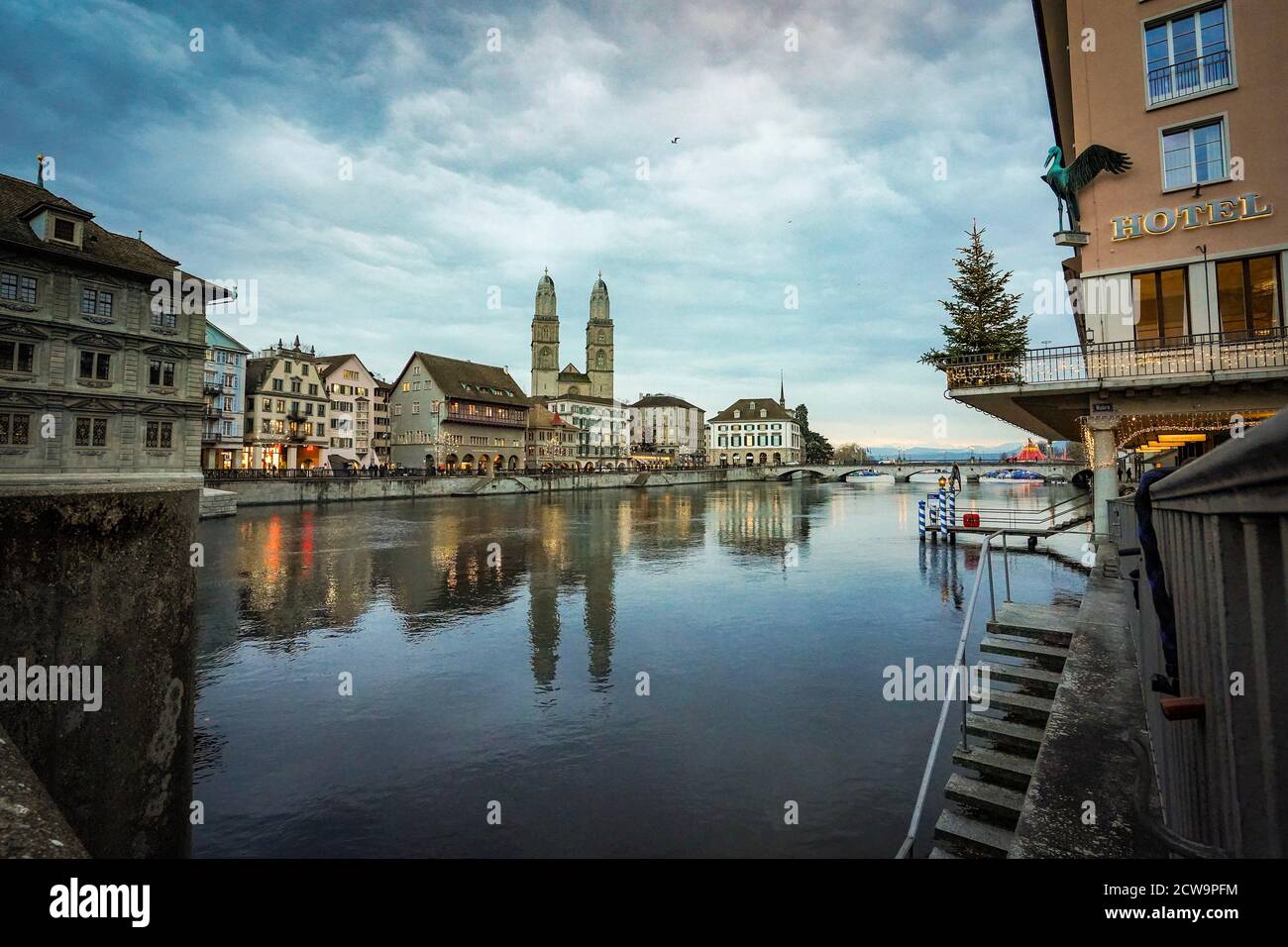 Beautiful zurich city dawn hi-res stock photography and images - Alamy