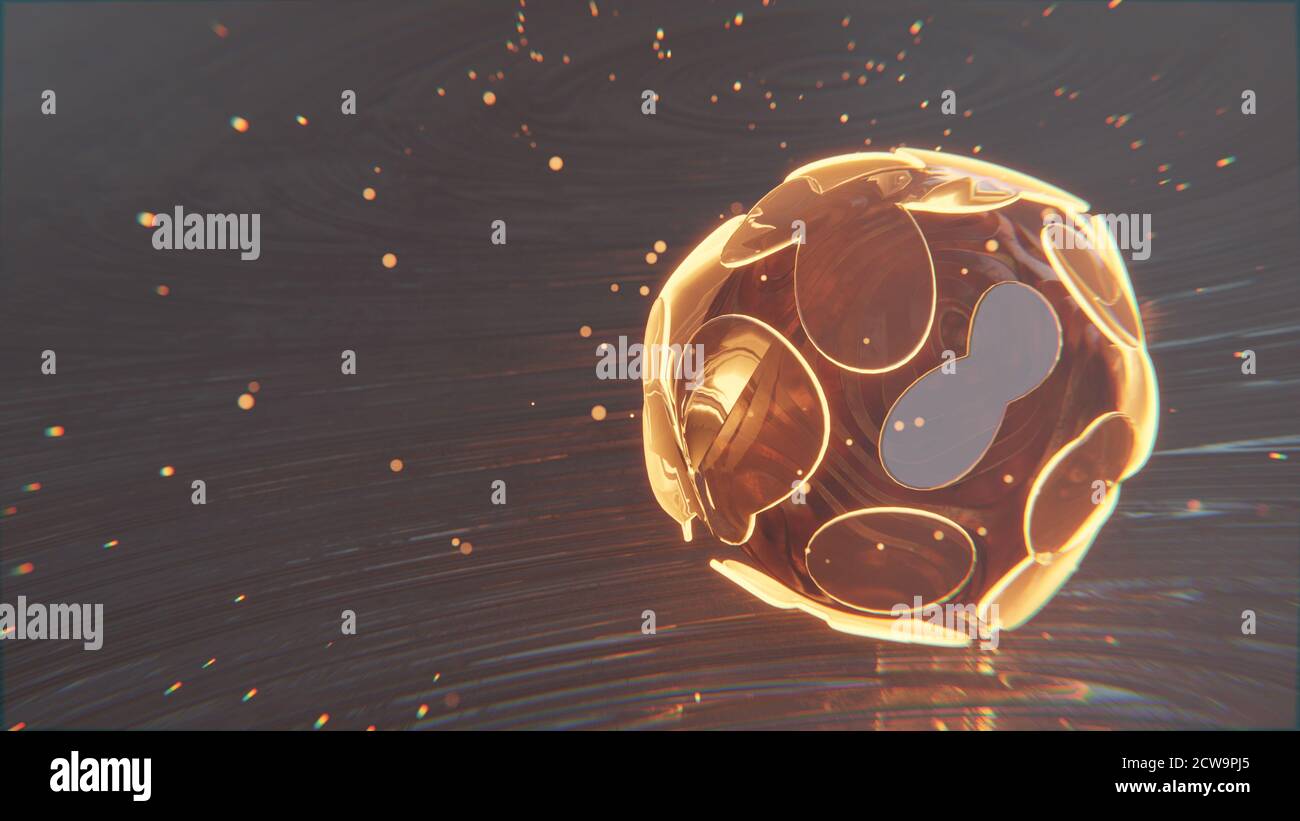 3d render abstract object realistic ball Stock Photo - Alamy