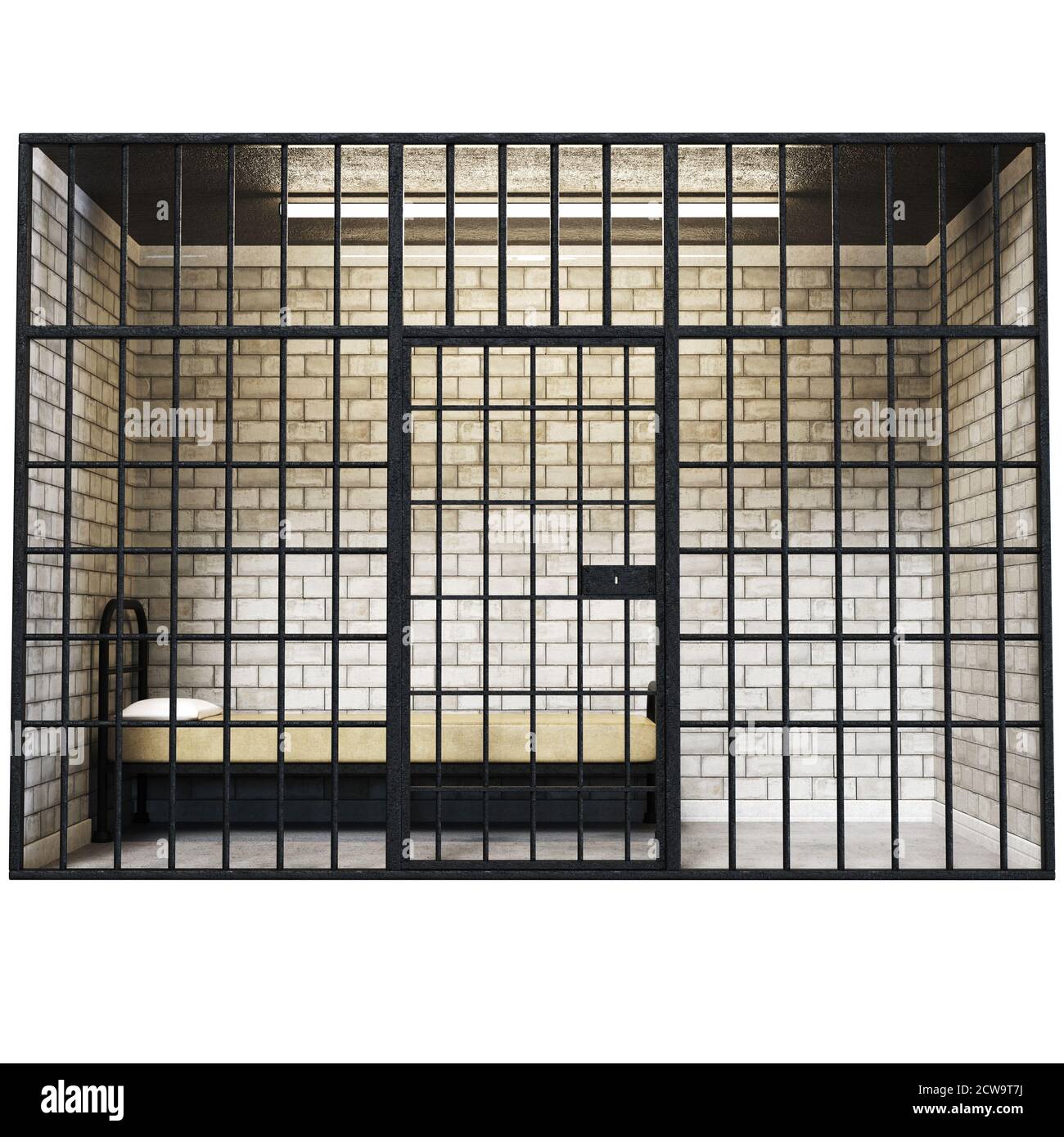 Prison Interior, 3D Illustration, 3D Rendering Stock Photo - Alamy