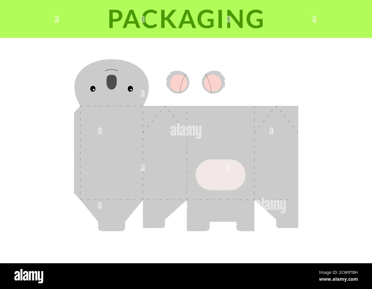 Adorable DIY party favor box for birthdays, baby showers with koala for ...