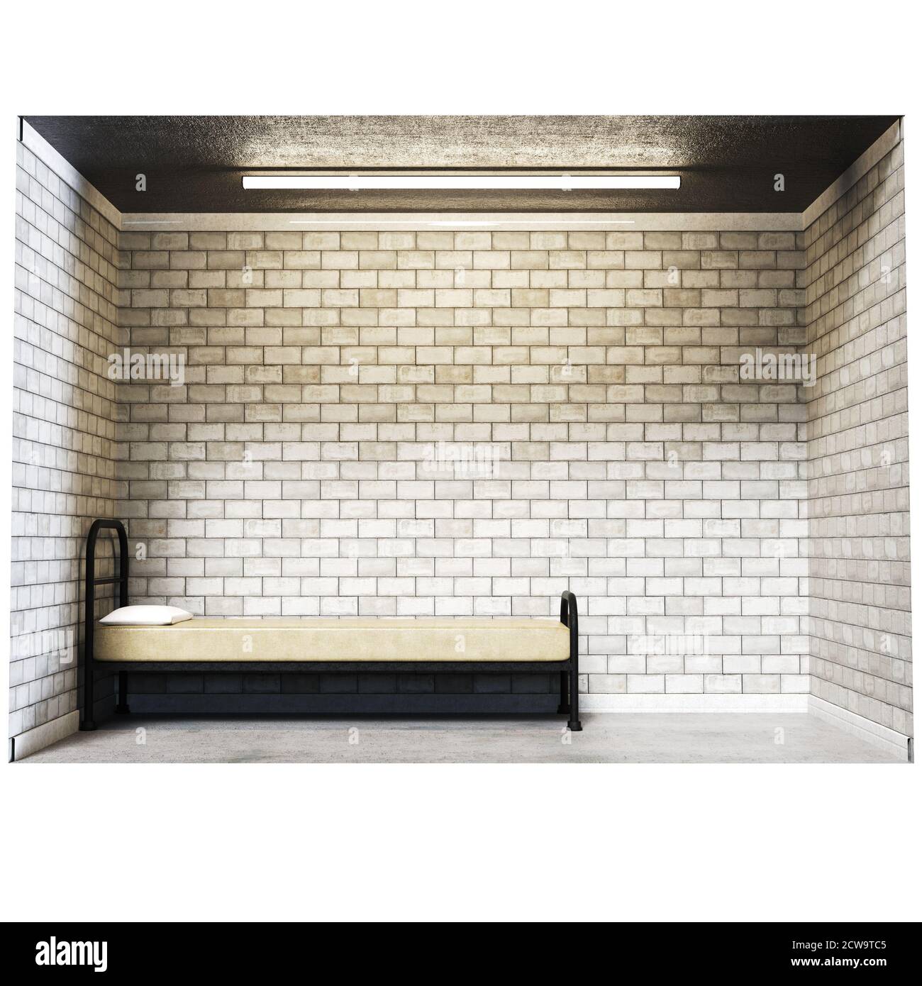 Prison Interior, 3D Illustration, 3D Rendering Stock Photo - Alamy