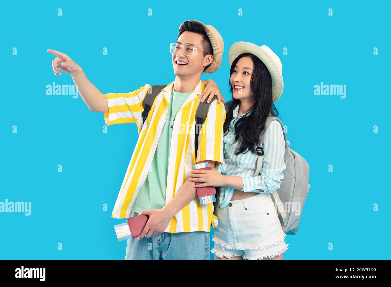 Young couples to travel together Stock Photo - Alamy