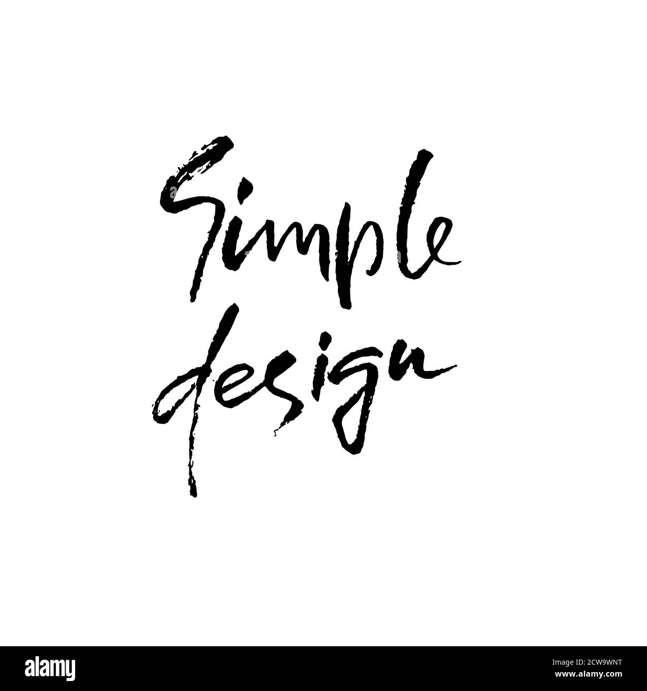 Simple design. Hand drawn modern brush lettering. Typography banner ...