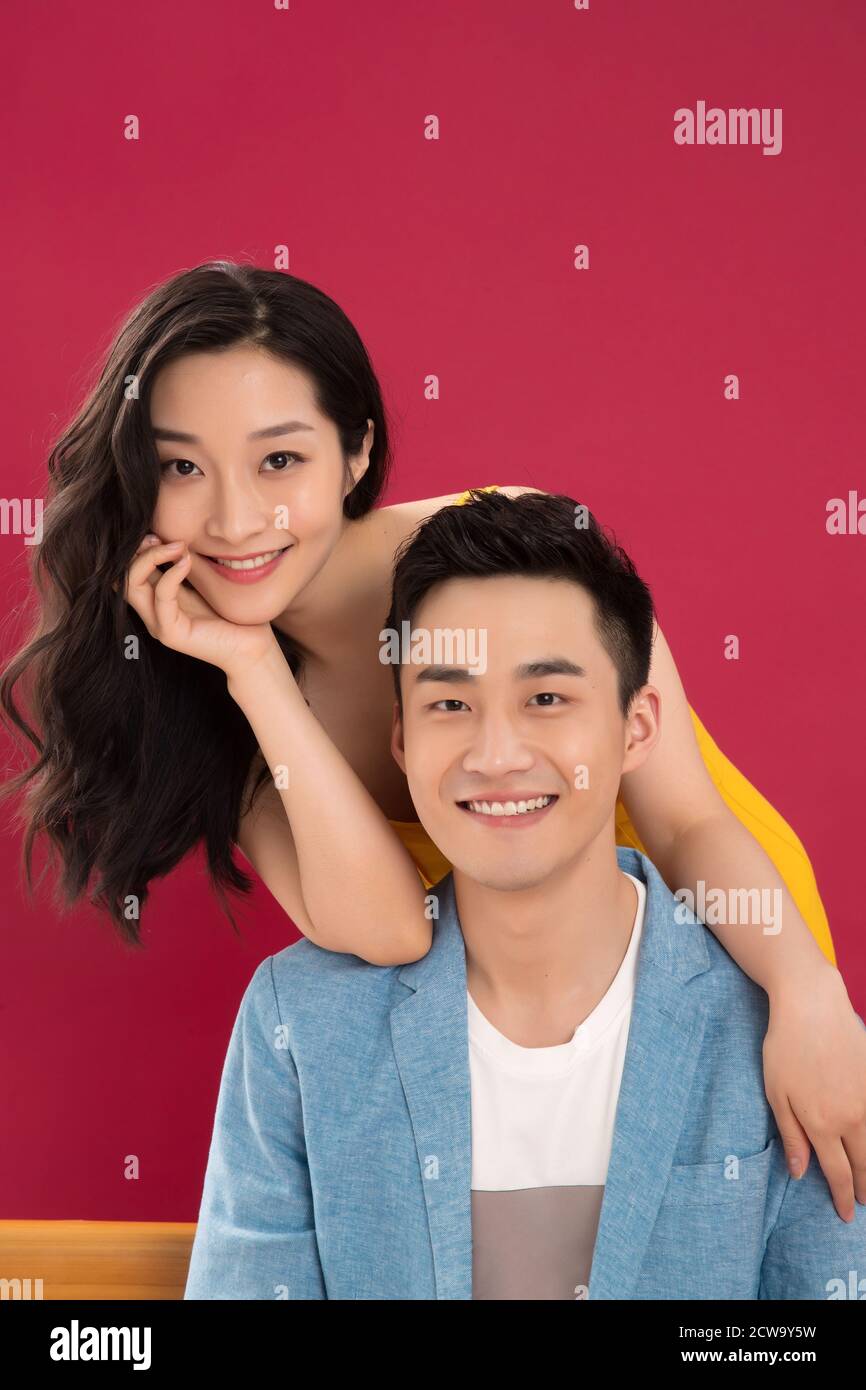 Happy young partner Stock Photo - Alamy