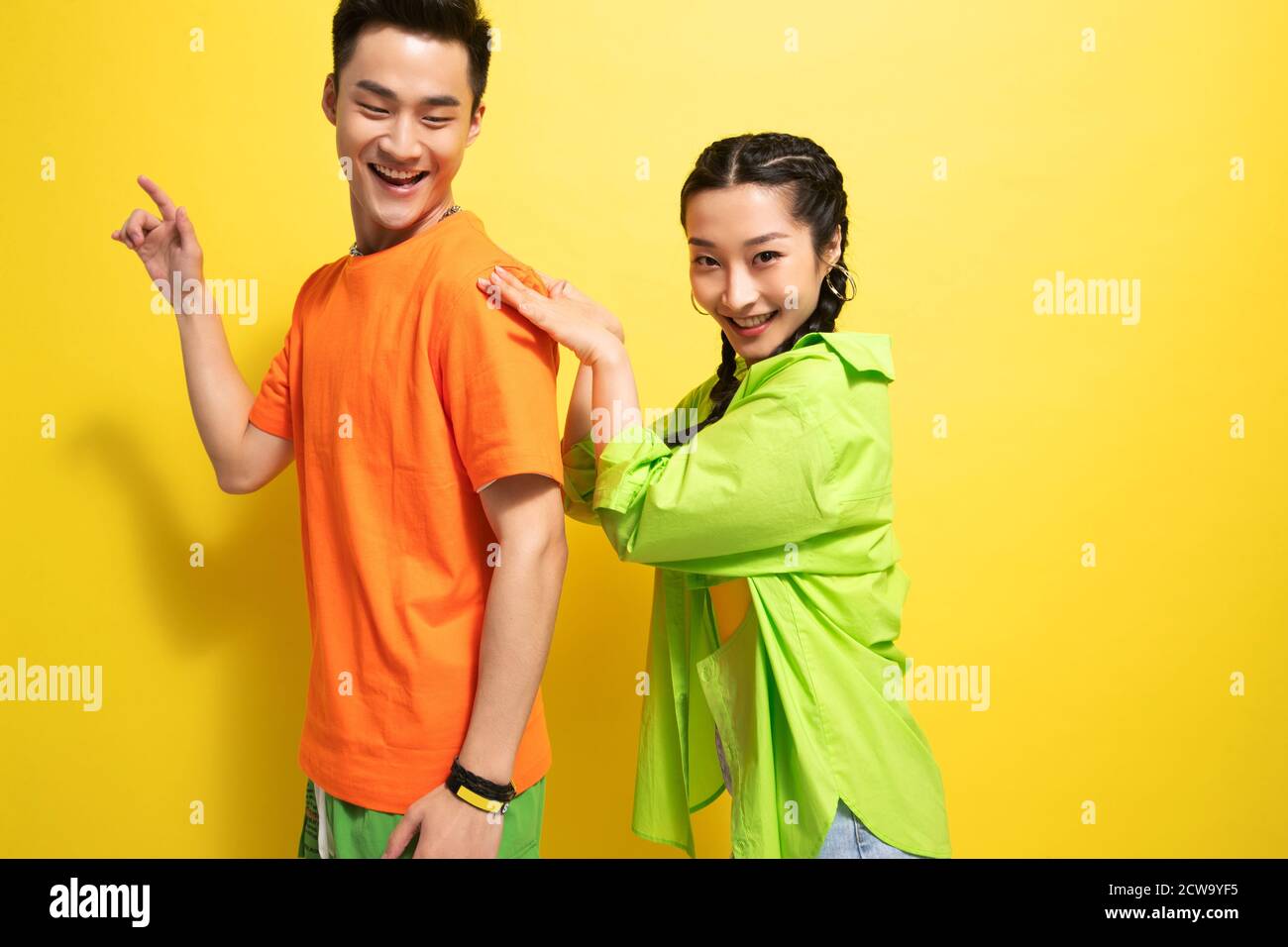 Young partner happy play Stock Photo - Alamy