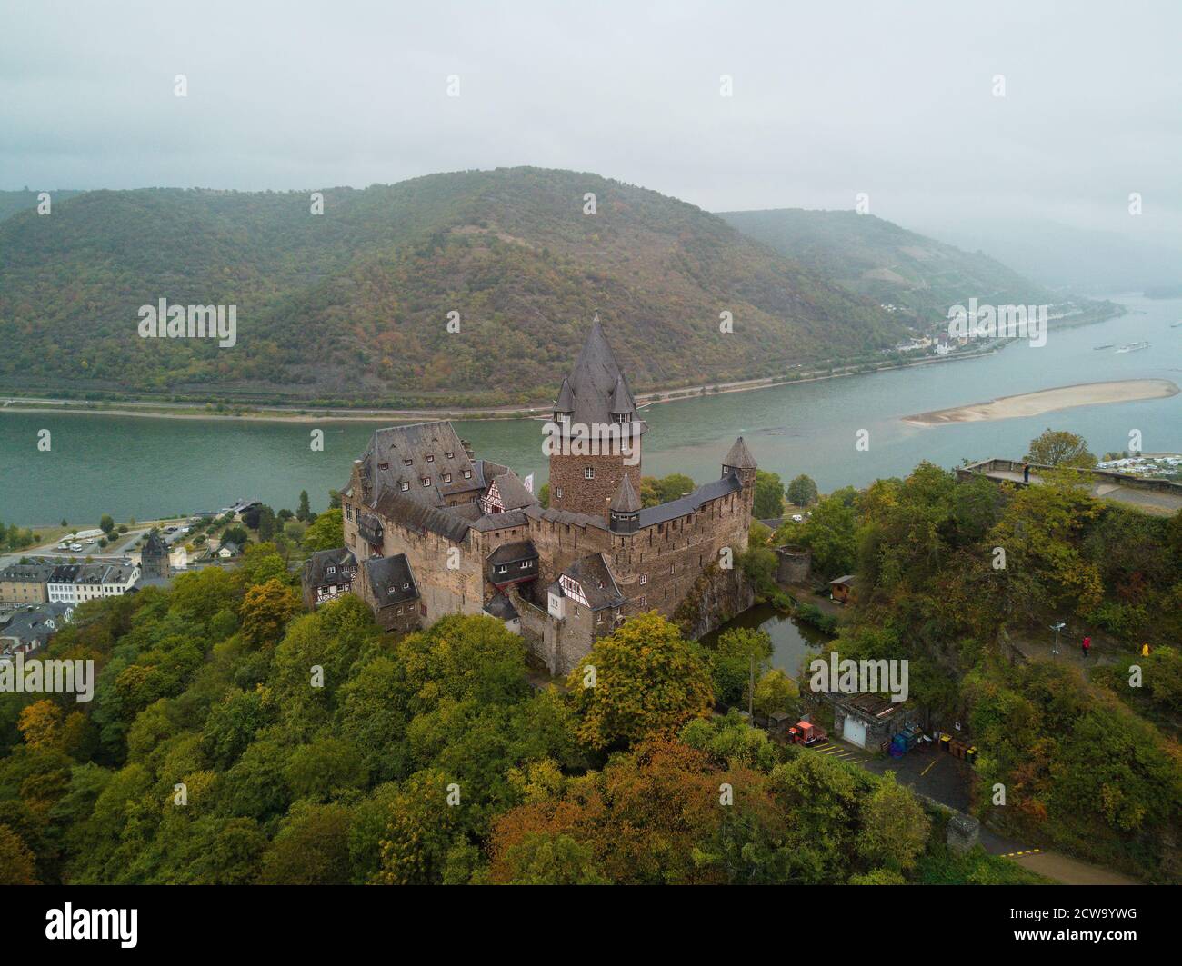 Stahleck Castle (German: Burg Stahleck Stock Photo - Alamy