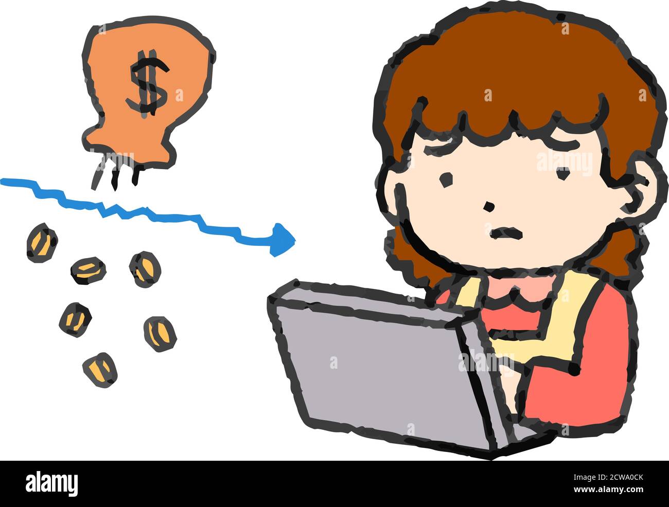 Trouble loss money price Stock Vector Images - Alamy