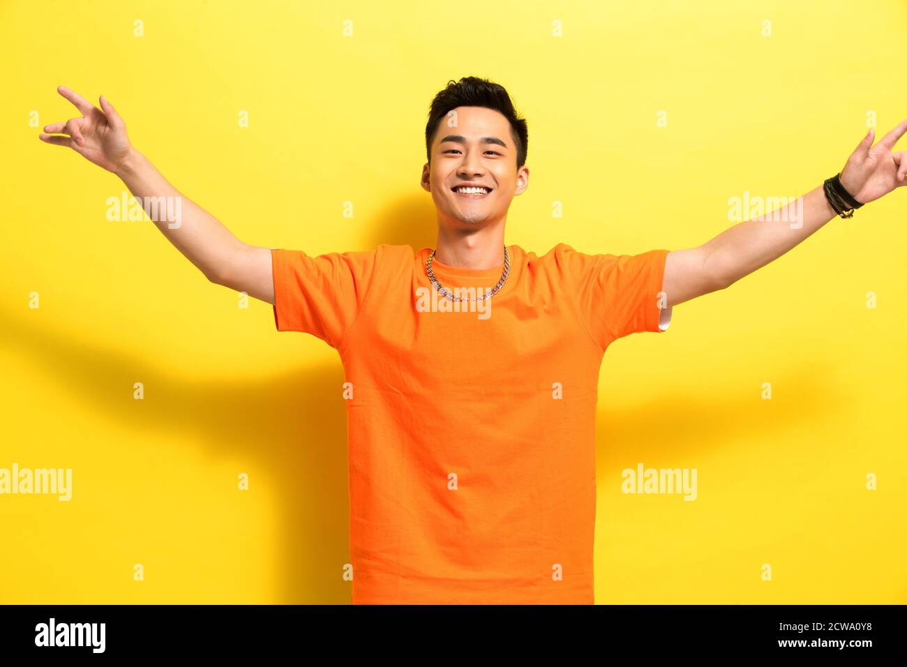 Happy sunshine young man Stock Photo - Alamy