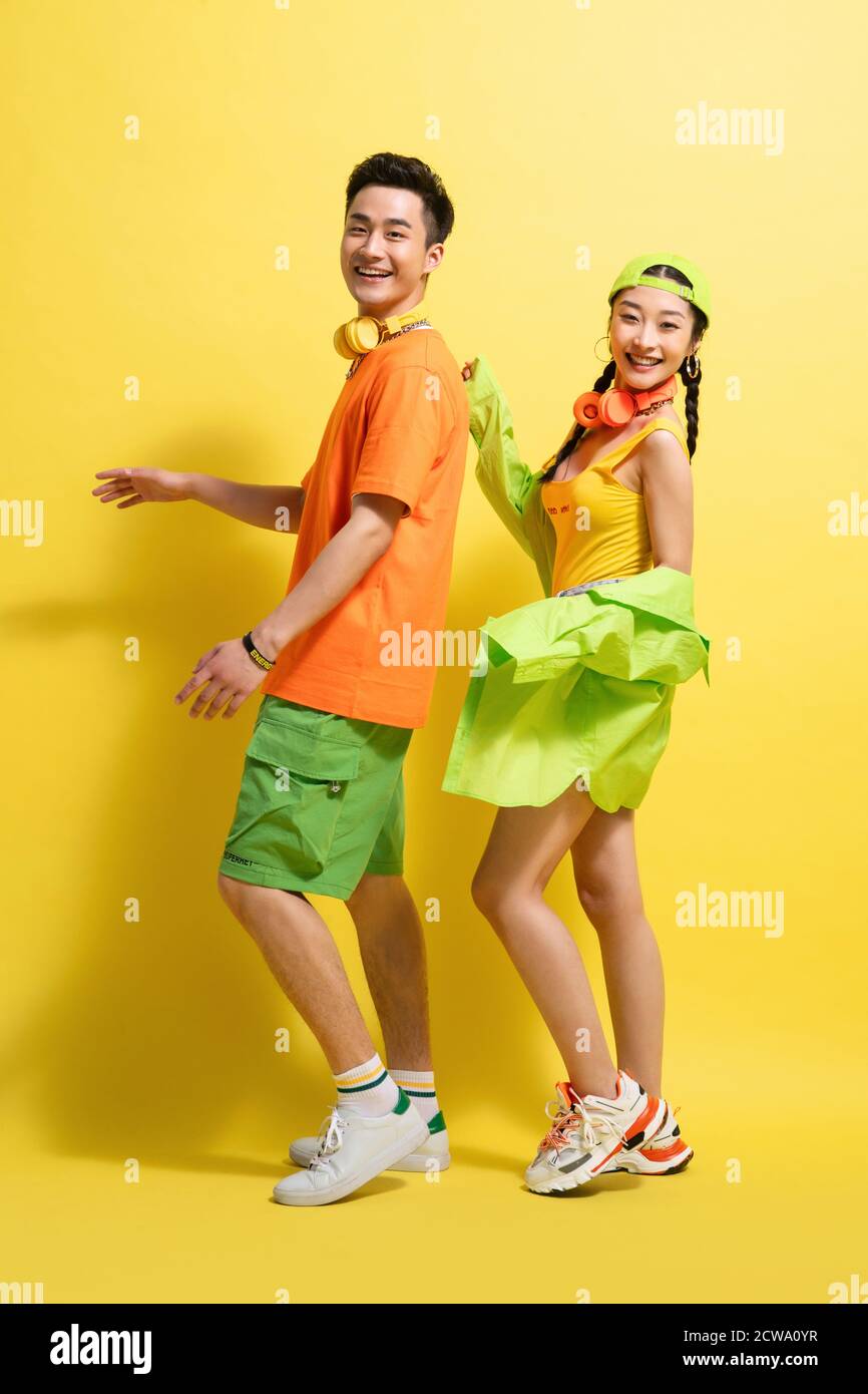 Happy youth play partner Stock Photo - Alamy